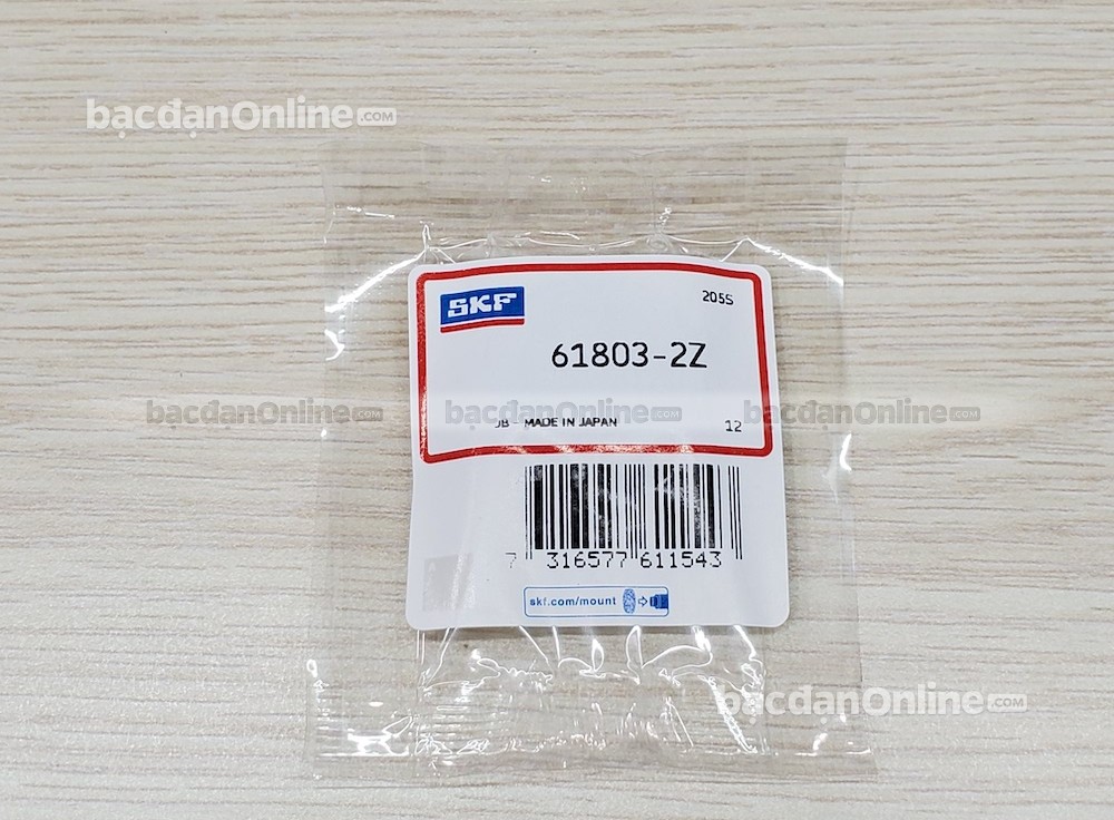 Bạc đạn 61803-2Z - Thông số, Nơi bán, Giá bán bạc đạn SKF chính hãng