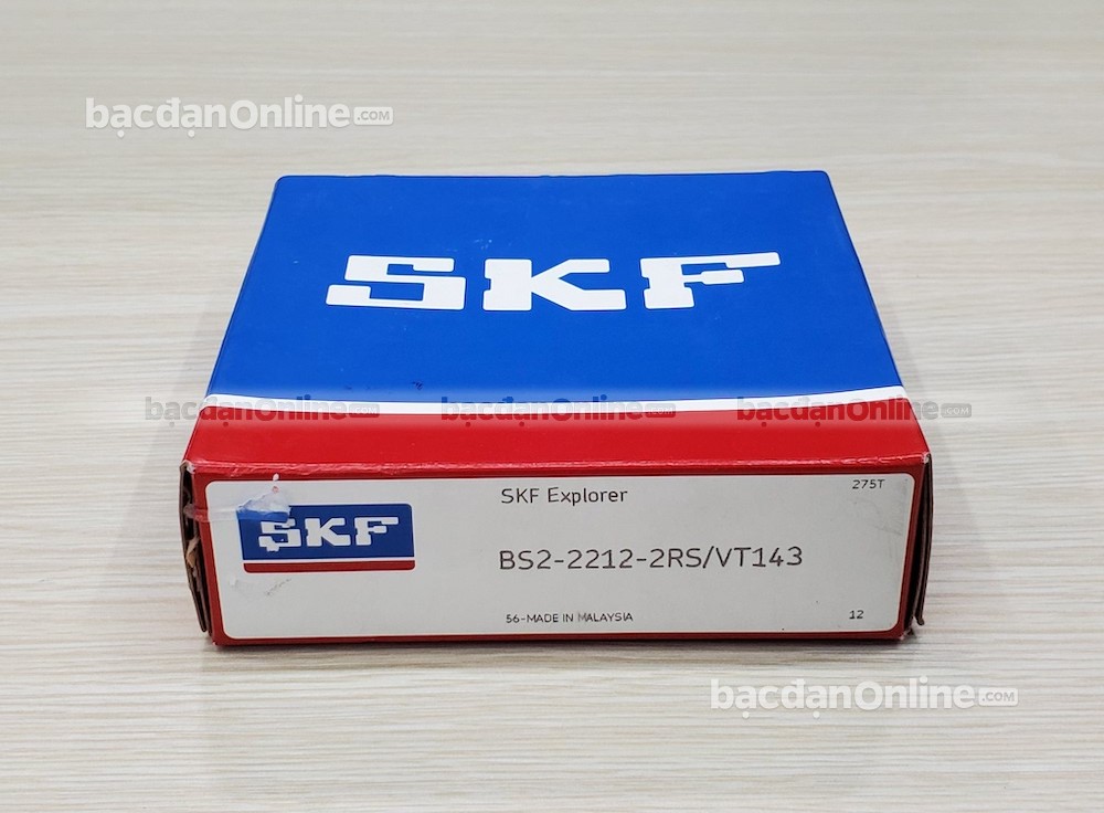 Bạc đạn BS2-2212-2RS/VT143 chính hãng SKF - Bạc đạn nhào cà na 2 dãy tự lựa