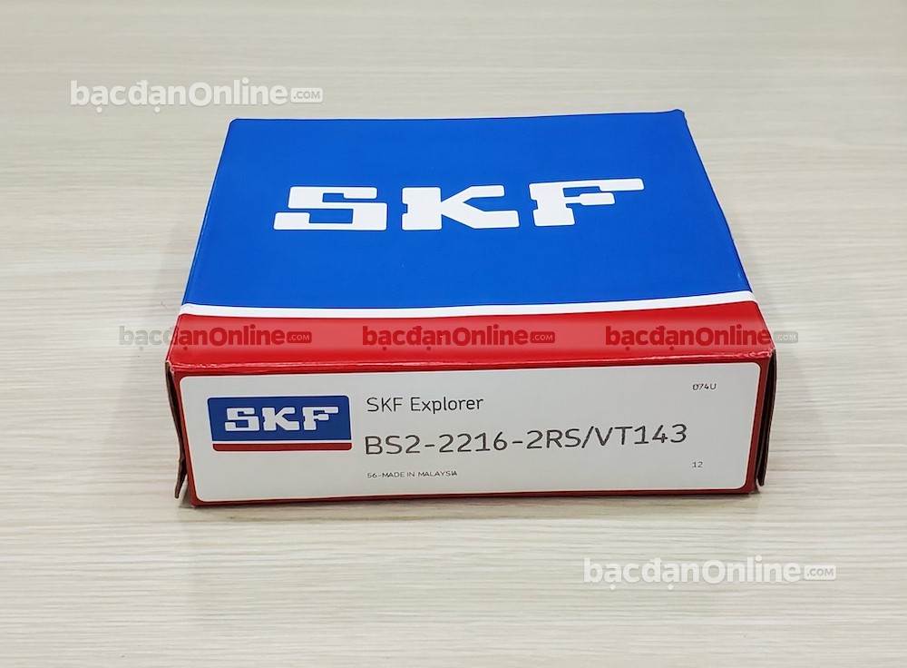 Bạc đạn BS2-2216-2RS/VT143 chính hãng SKF - Bạc đạn nhào cà na 2 dãy tự lựa