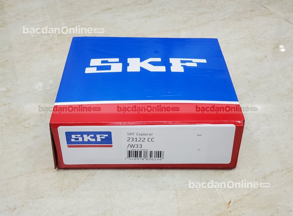 Bạc đạn 23122 CC/W33 chính hãng SKF - Bạc đạn nhào cà na 2 dãy tự lựa