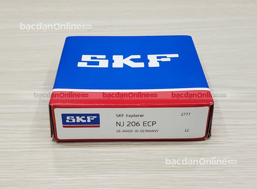 Bạc đạn NJ 206 ECP chính hãng SKF - Bạc đạn đũa đỡ SKF