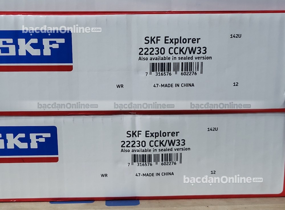Bạc đạn 22230 CCK/W33 (lỗ côn) SKF - Bạc đạn nhào 2 dãy tự lựa